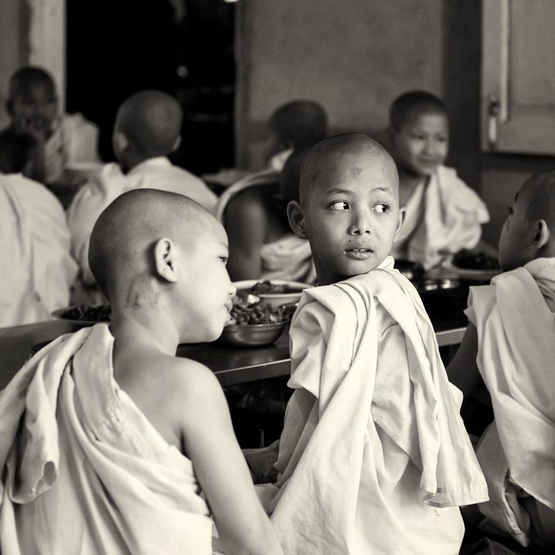 Trainee Monks and Nuns in Myanmar – Derwood Photography